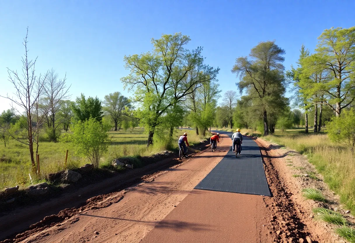 PATH400 Trail Extension construction in Sandy Springs